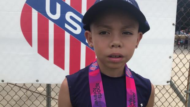 Victor Jaimez-Solorio wins 8yo B 800m | AAU Junior Olympic Games