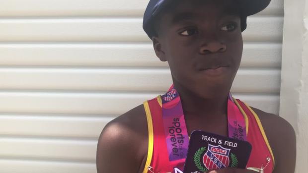 Zamari Purifoy wins 10yo B 400m | AAU Junior Olympic Games