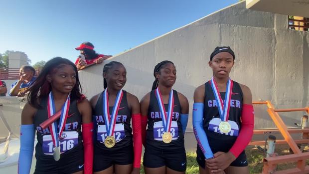Dallas Carter 4x200 1st 4A | UIL State Track & Field Meet