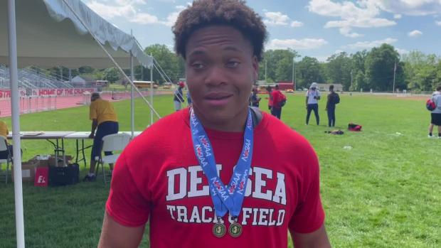 Jason Nwosu Discus and Shotput Interview | NJSIAA Sectionals South ...