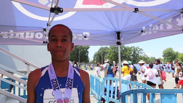 Aiyden Cousin Earns Runner Up In The 13 YO Boys 200H | AAU Junior ...