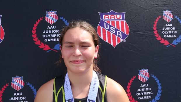 Bethany Preusse Wins 13 YO Girls Shot Put | AAU Junior Olympics Games