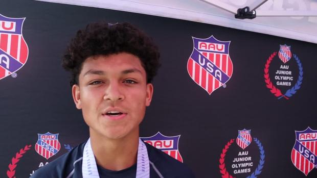 Jordan Pinones Gets Second In 14 YO Discus | AAU Junior Olympics Games