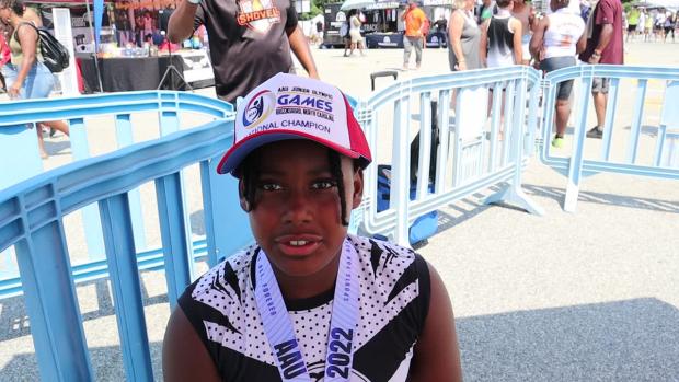 Cardell Beck Wins 11 YO Boys Shot Put | AAU Junior Olympics Games
