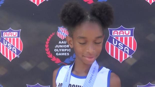 Aniyah Walker Snags A Bronze Medal | AAU Junior Olympics Games