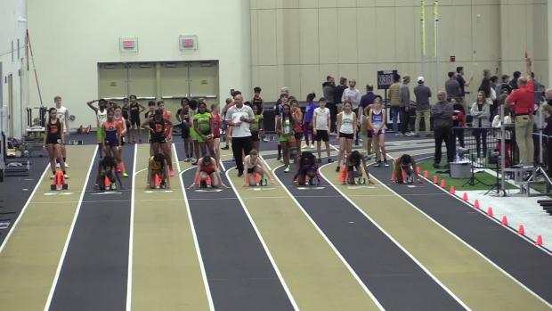 Middle School Girls 60m Dash Final Heat 1 | KYA HS Indoor Classic