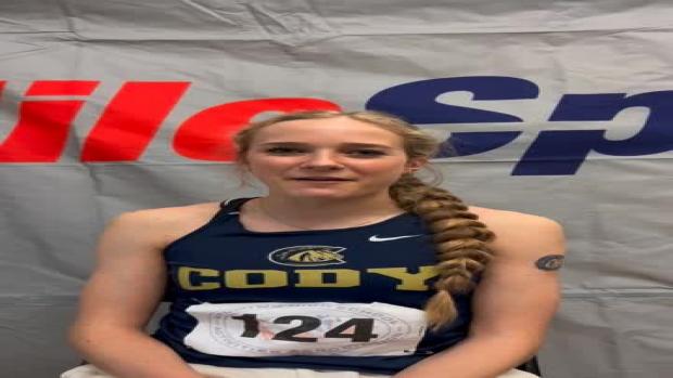 3A G 800m State Champ Ada Nelson Cody High | Wyoming Indoor State Track ...