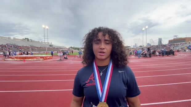 Paris Kimble 6A Girls Shot Put Champion | UIL State Track & Field Meet