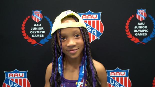 Bellamy Durojaiye Earns Gold In Shot Put | AAU Junior Olympic Games