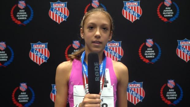 13yo Sydney Johnson Just Wanted To Hit Her 1,500m Paces | AAU Junior ...