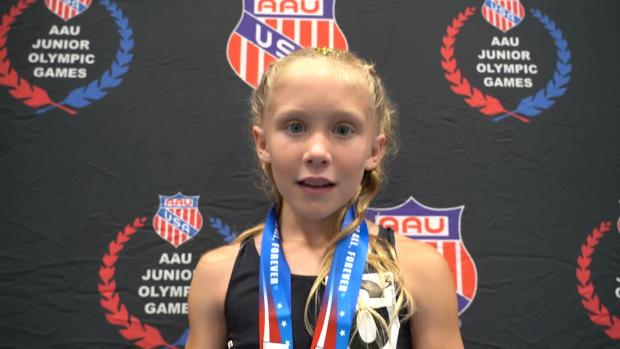 Keagan Cottrell Inspired By Cheetahs To Run Fast | AAU Junior Olympic Games