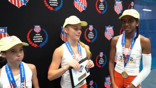 Hot Feet TC Takes Gold In 12yo 4x800m | AAU Junior Olympic Games