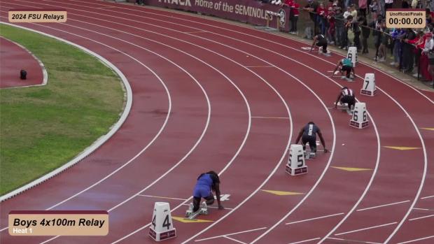 Boys 4x100 Relay Finals Section 1 | FSU Relays (High School)
